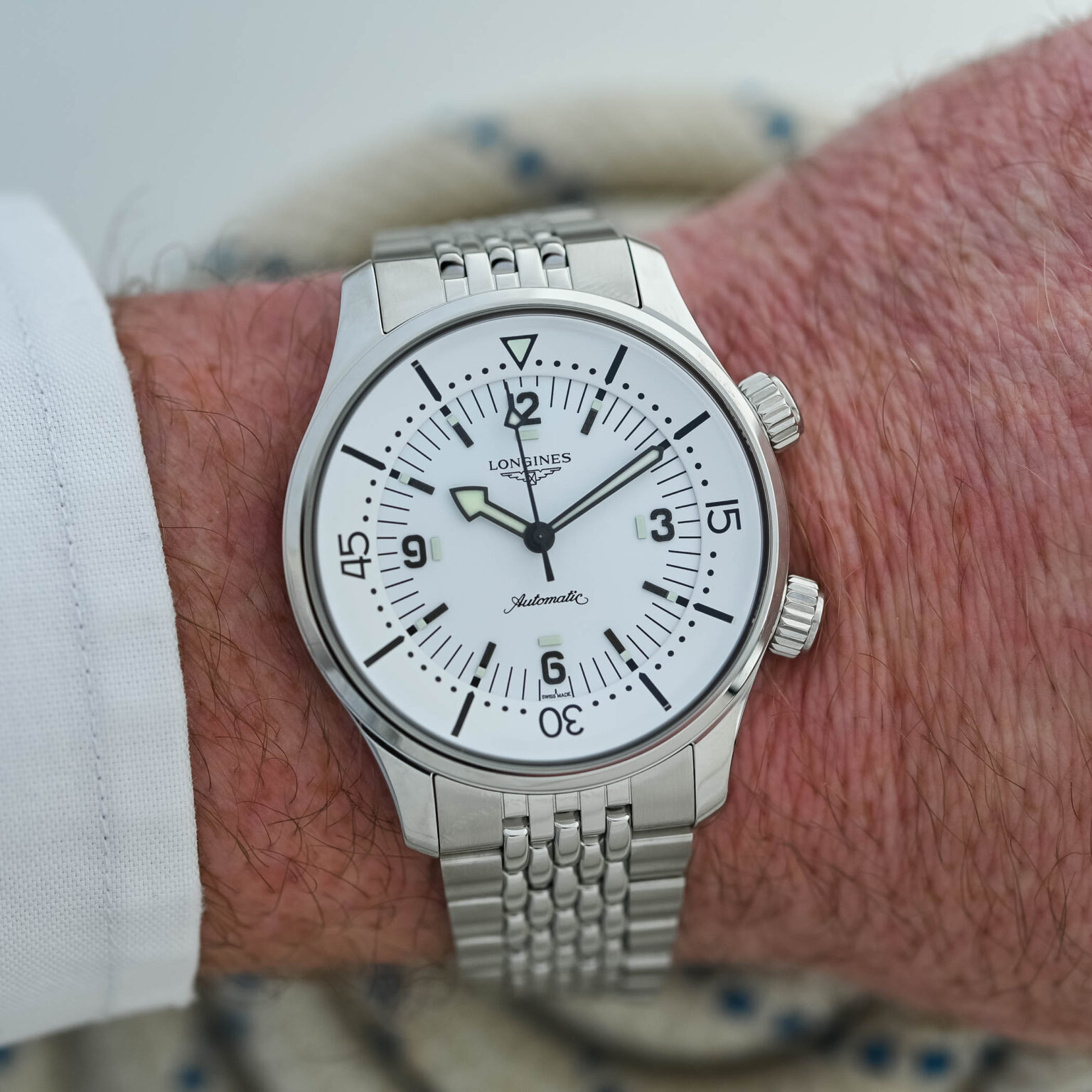 First Look: The new White Edition of the Longines Legend Diver 39mm