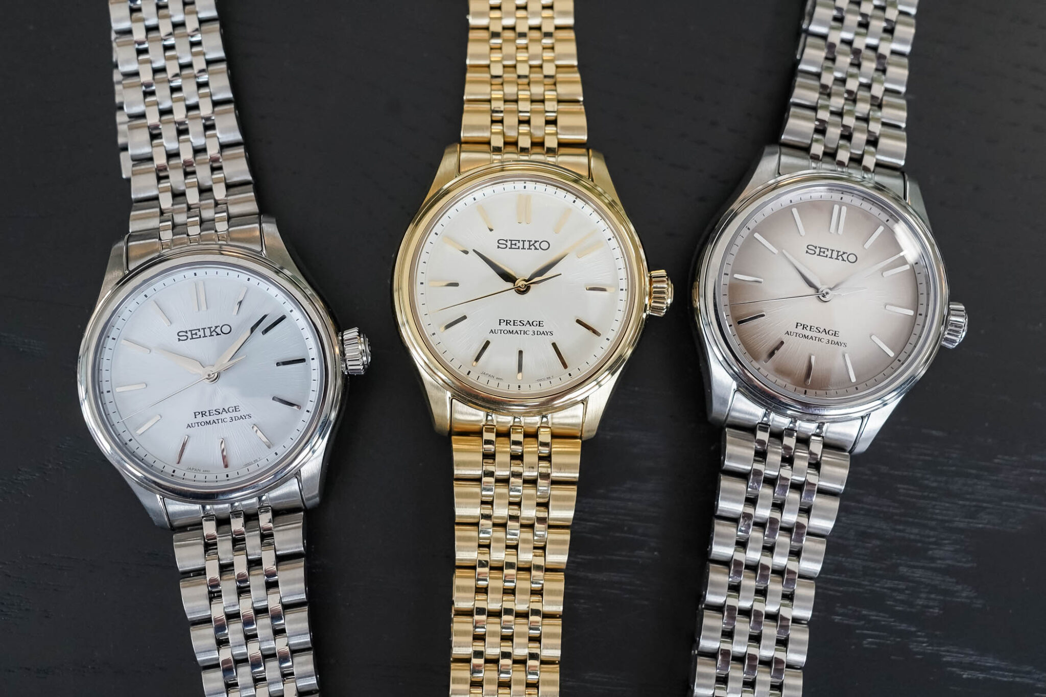 First Look: The 36mm Seiko Presage Classic Series SPB521, SPB523 and SPB524