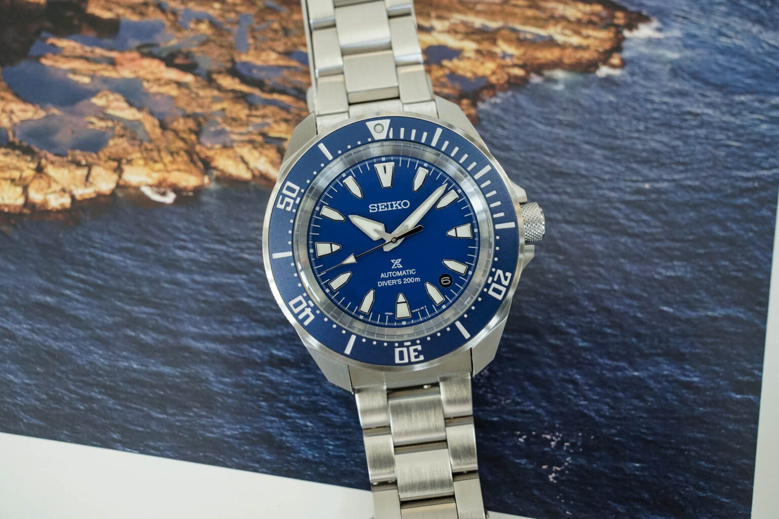 First Look: The New All-Blue Seiko Prospex 200m Diver Samurai SRPL53