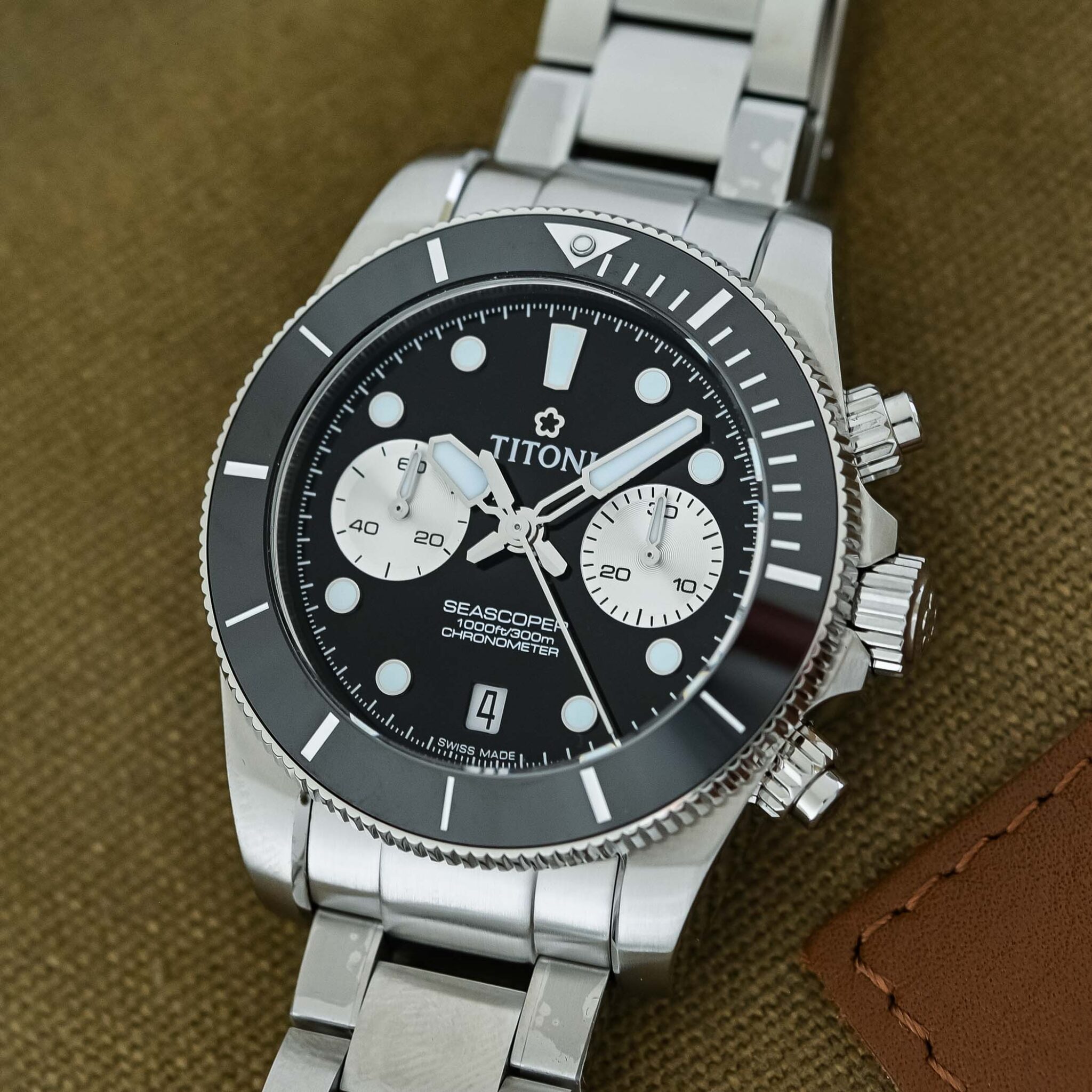 First Look: The new Titoni Seascoper 300 Bi-Compax Chronograph