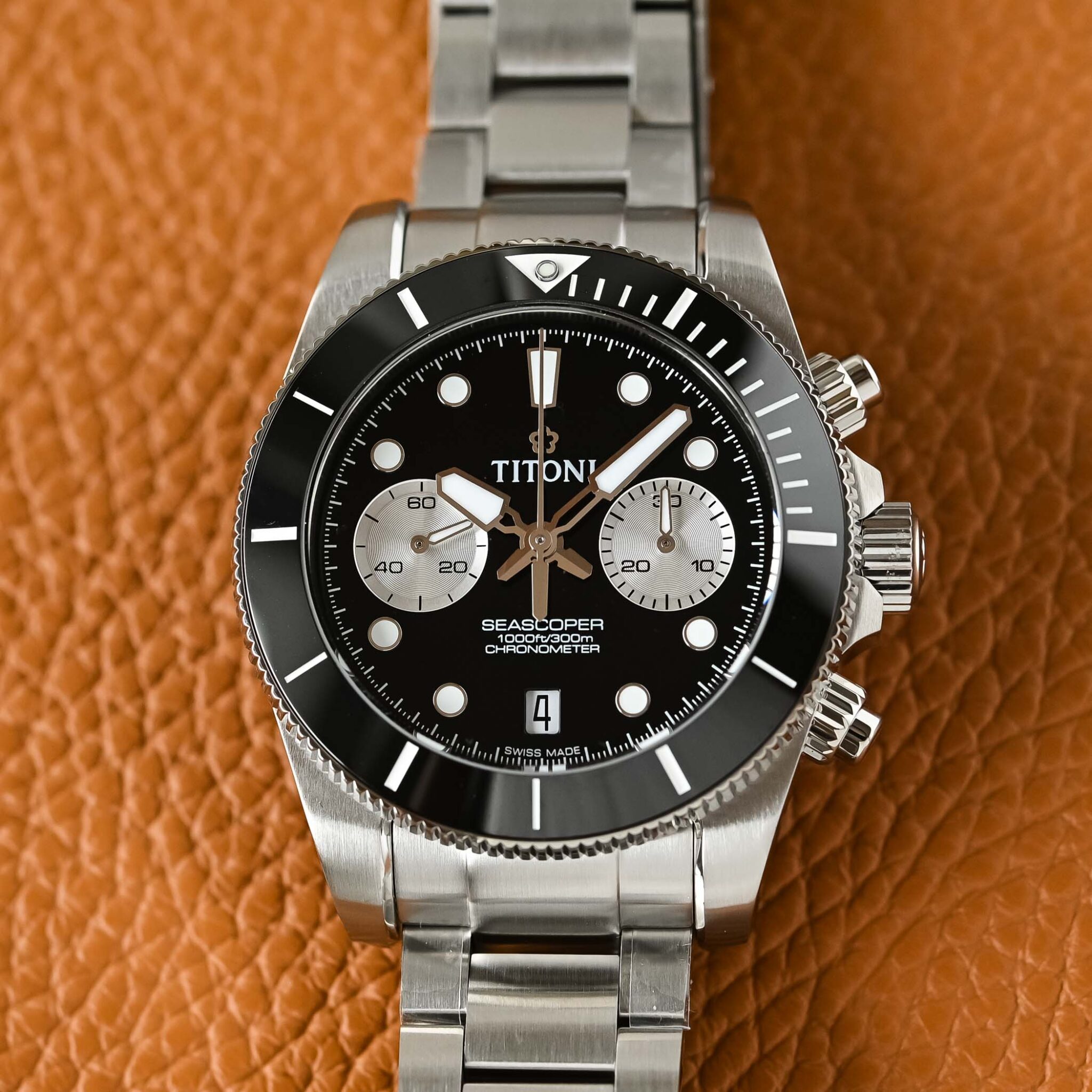First Look: The new Titoni Seascoper 300 Bi-Compax Chronograph