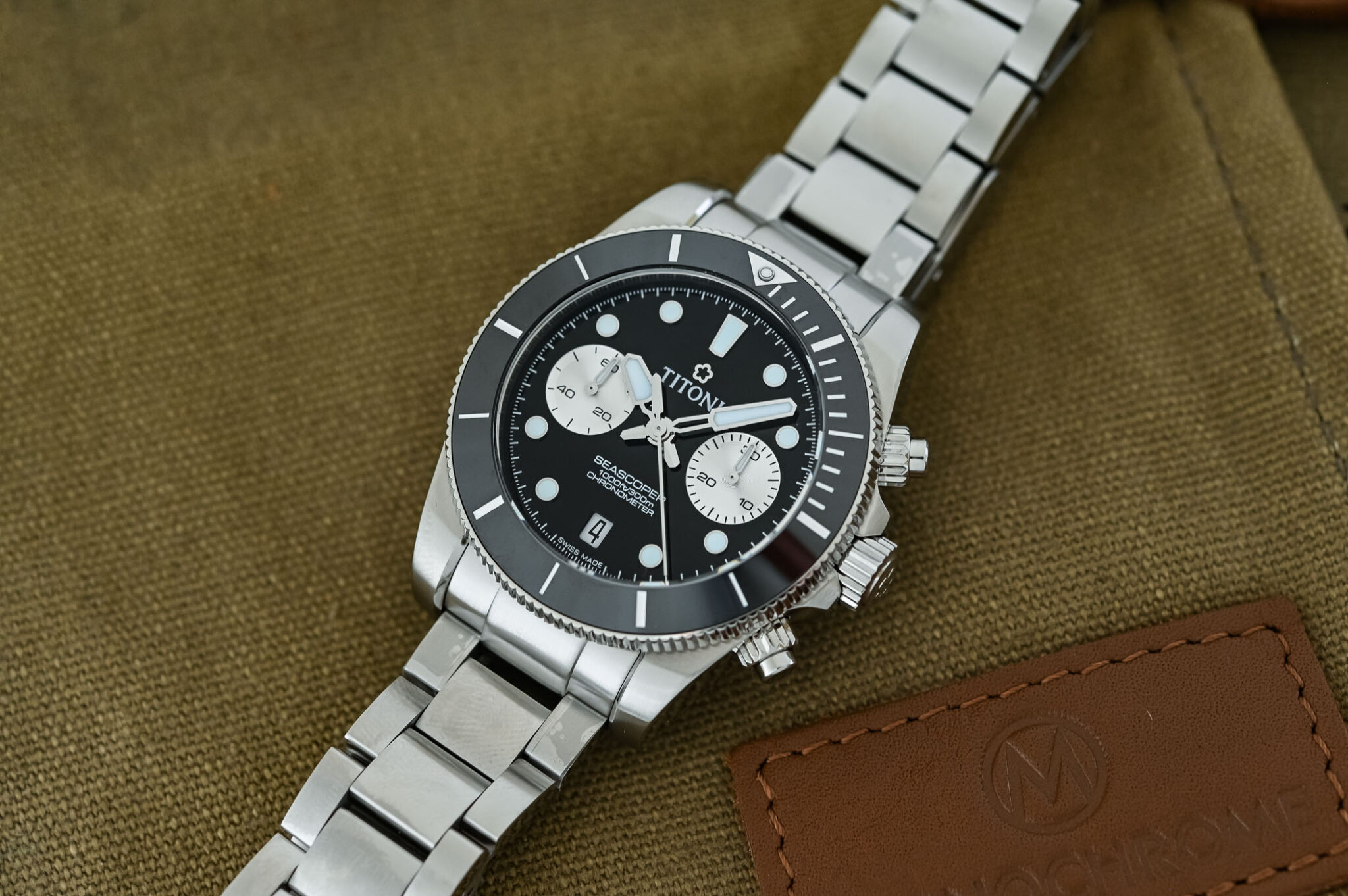 First Look: The new Titoni Seascoper 300 Bi-Compax Chronograph