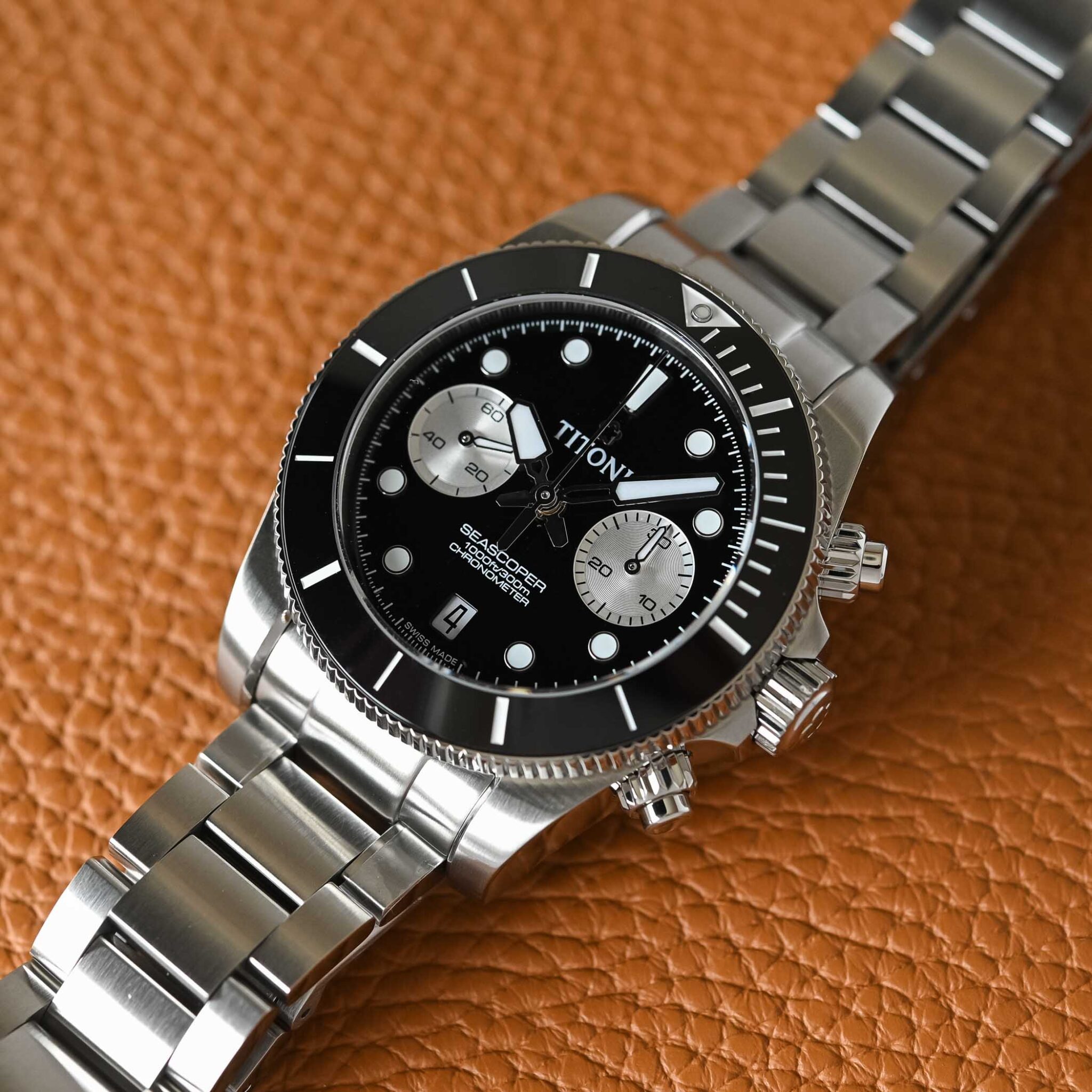 First Look: The new Titoni Seascoper 300 Bi-Compax Chronograph