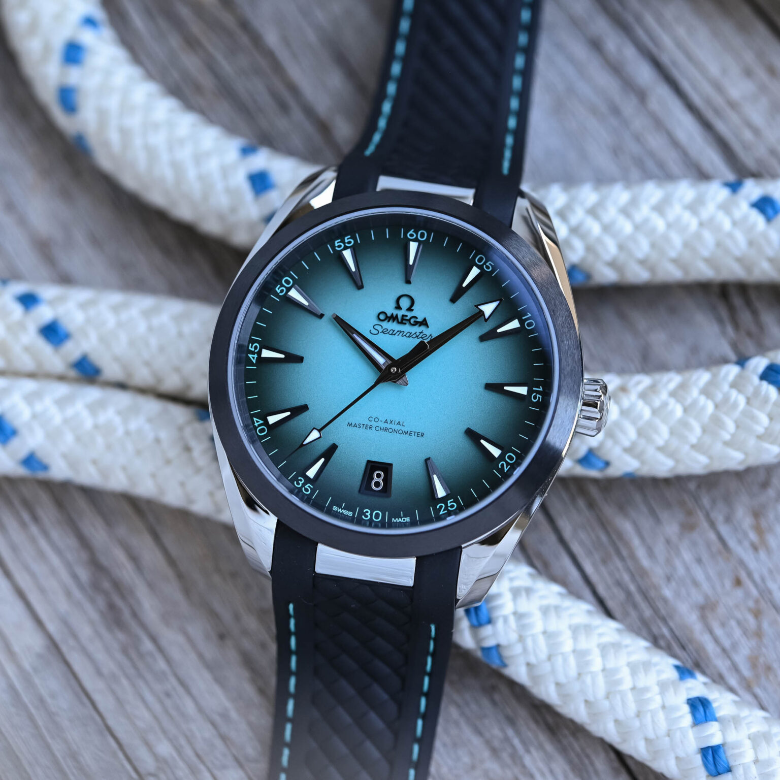 First Look: Omega Launches Two New Seamaster Aqua Terra Turquoise with ...