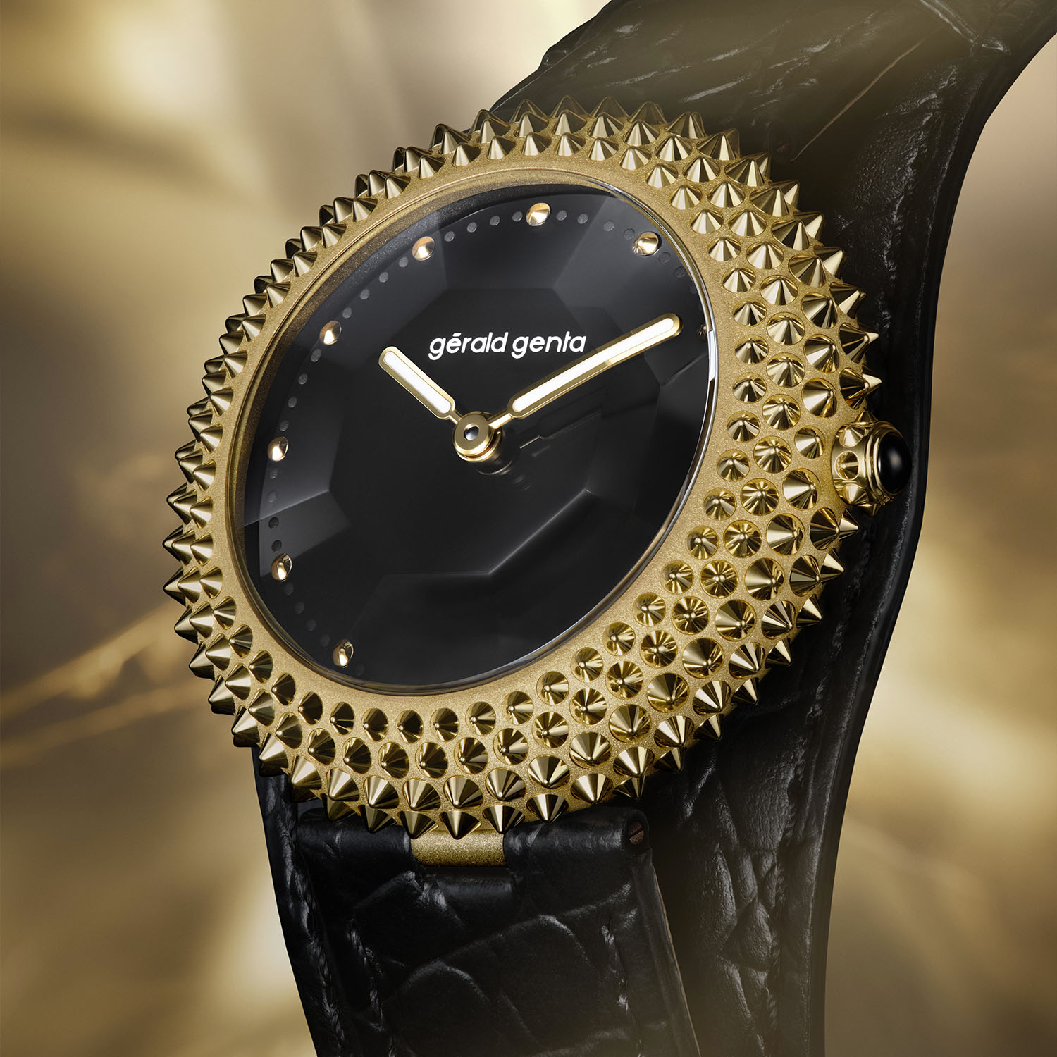 Introducing: The Gérald Genta Gentissima Oursin Black Onyx and Burgundy